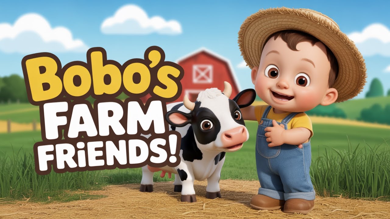 🐮 Baby Bobo on the Farm 🚜 | Animal Sounds & Nursery Rhymes for Children ...