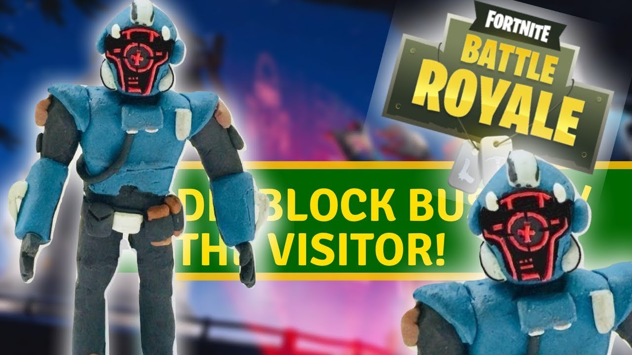 DIY Blockbuster skin the visitor from "Fortnite" - clay tutorial - YouTube