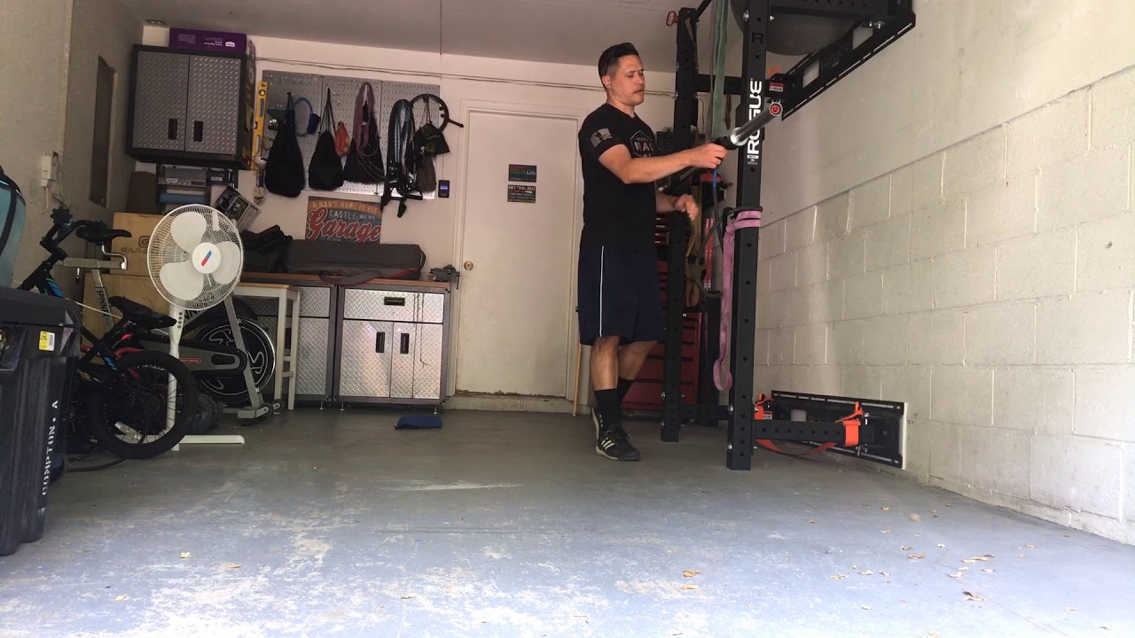 1/2 Kneeling External Shoulder Rotation with Shoulder Press - YouTube