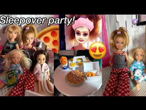 Barbie Sisters - Sleepover Party With Our Best Friends!! - YouTube