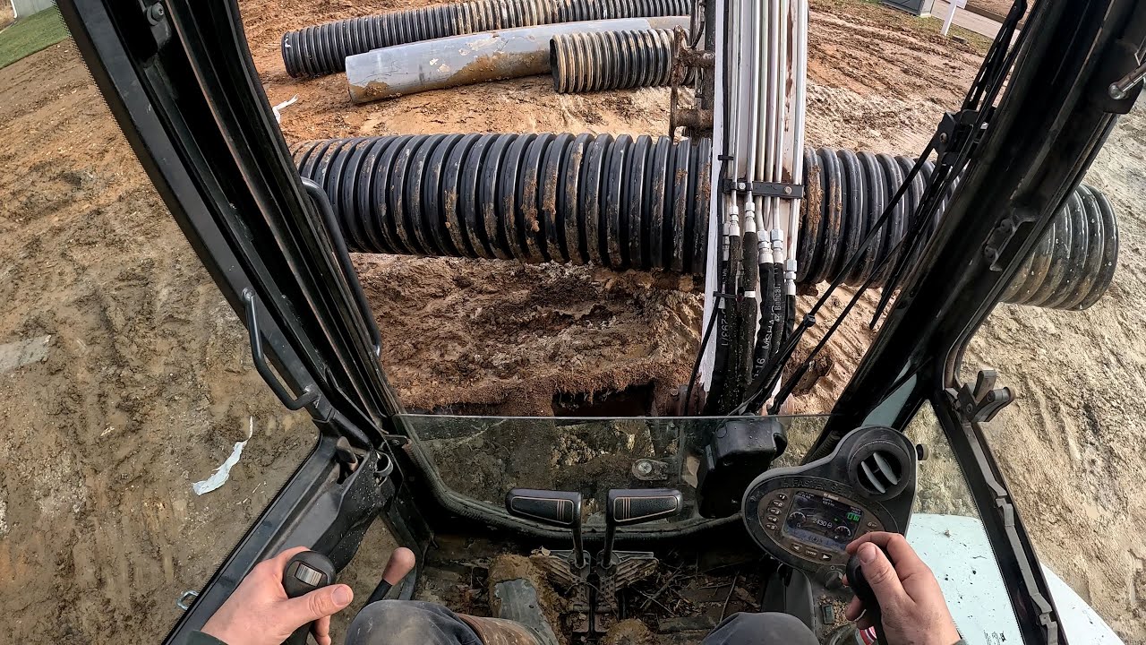 Installing pipe and getting ready for the stone. - YouTube
