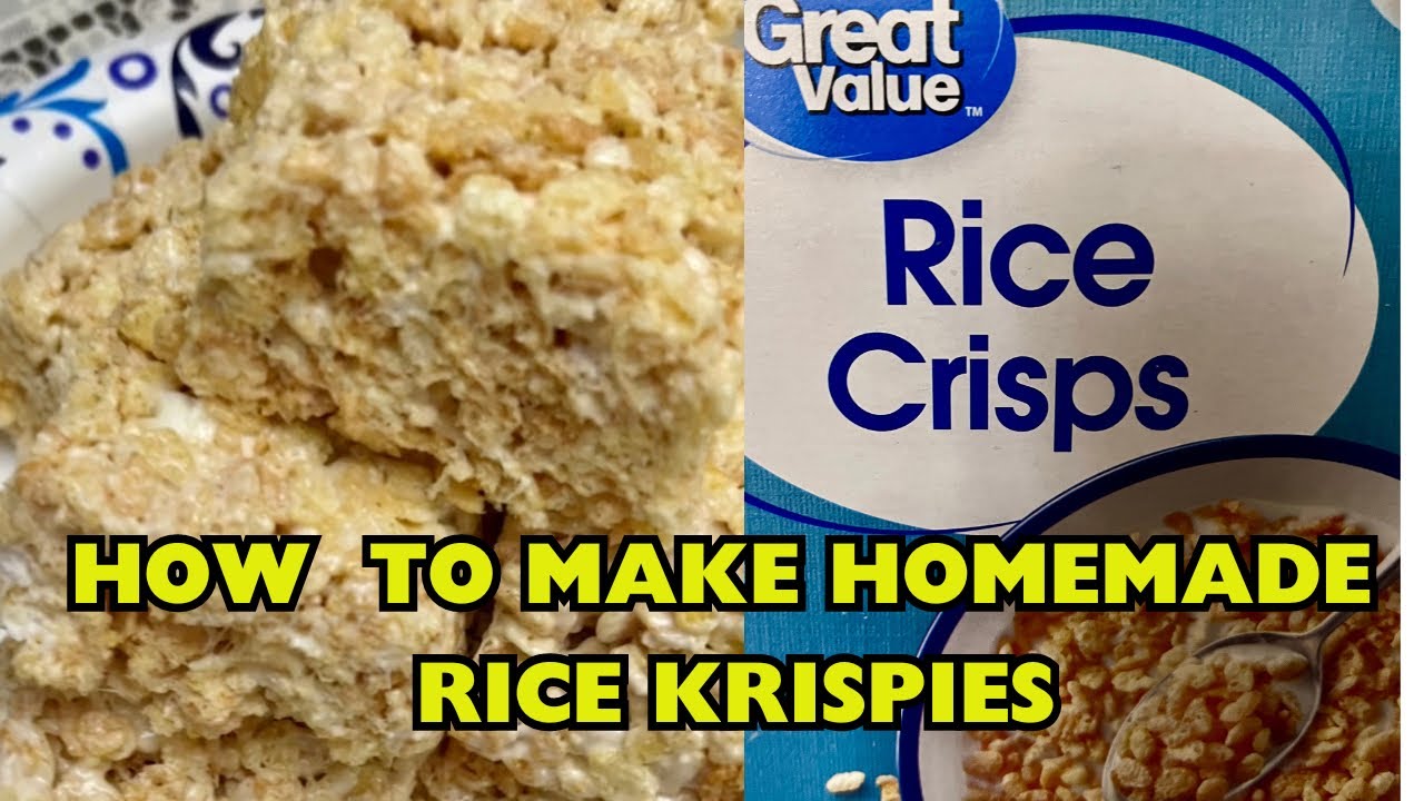 How to make Homemade Rice Krispies #howtomake #homemade #ricekrispies # ...