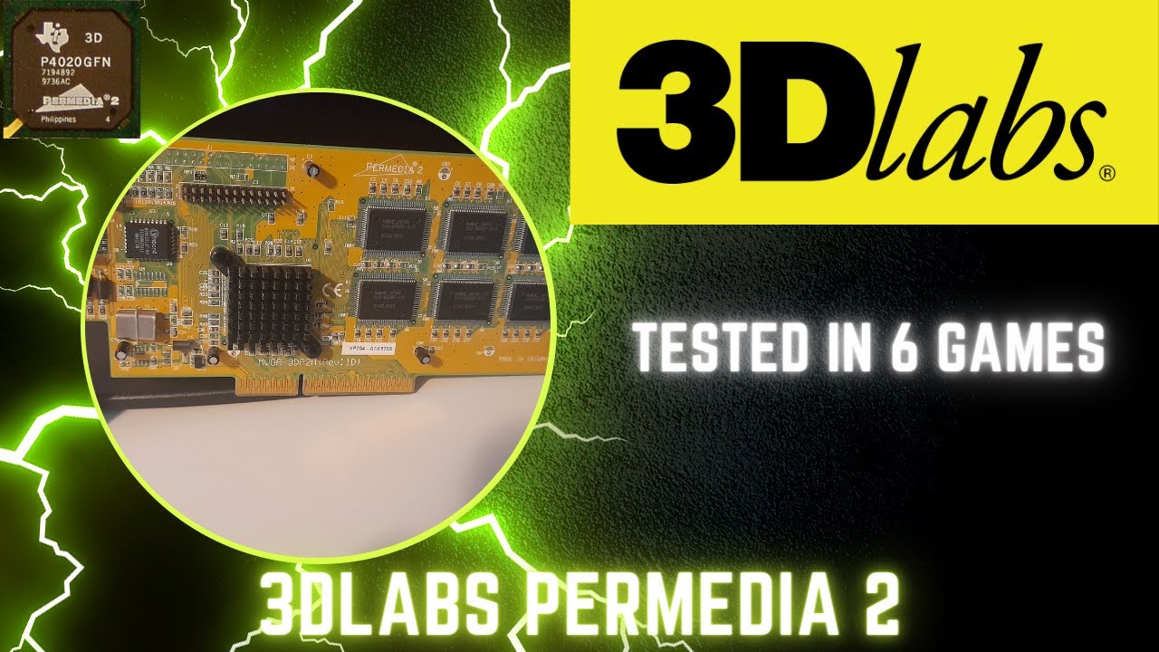 3DLabs Permedia 2 - Tested in 6 Games - YouTube