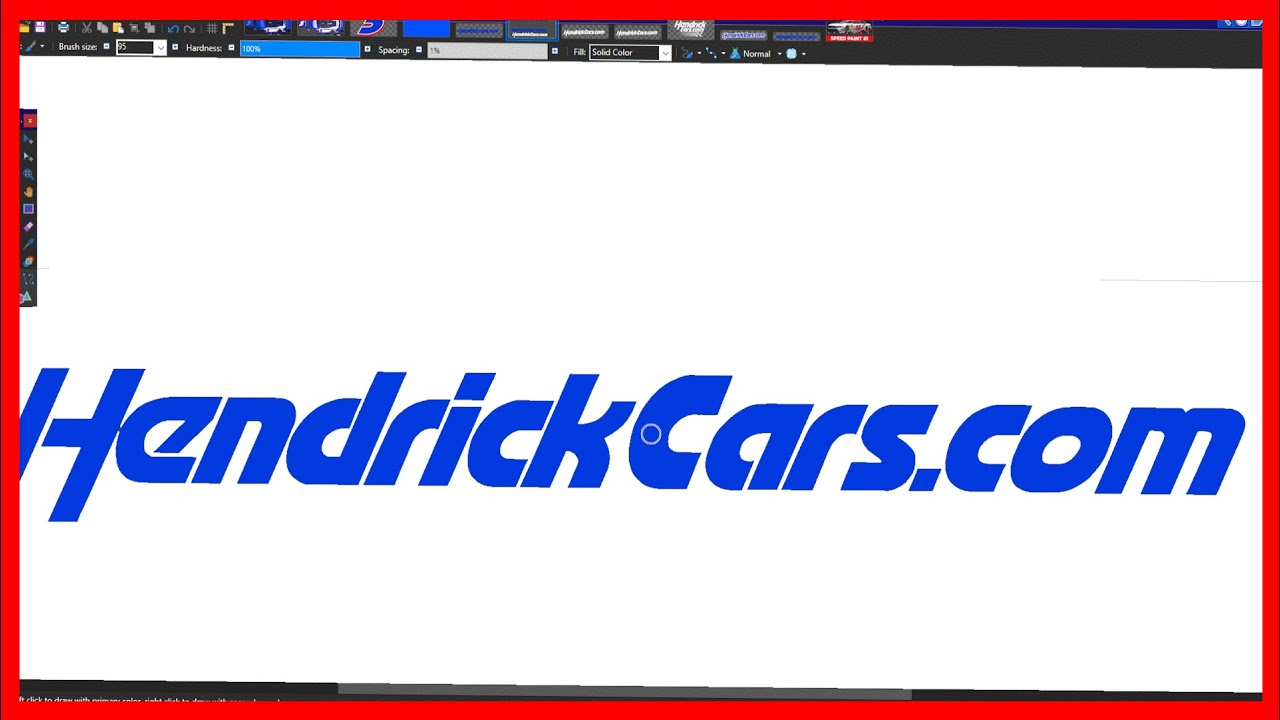 Making The HendrickCars.com Logo From Scratch - YouTube