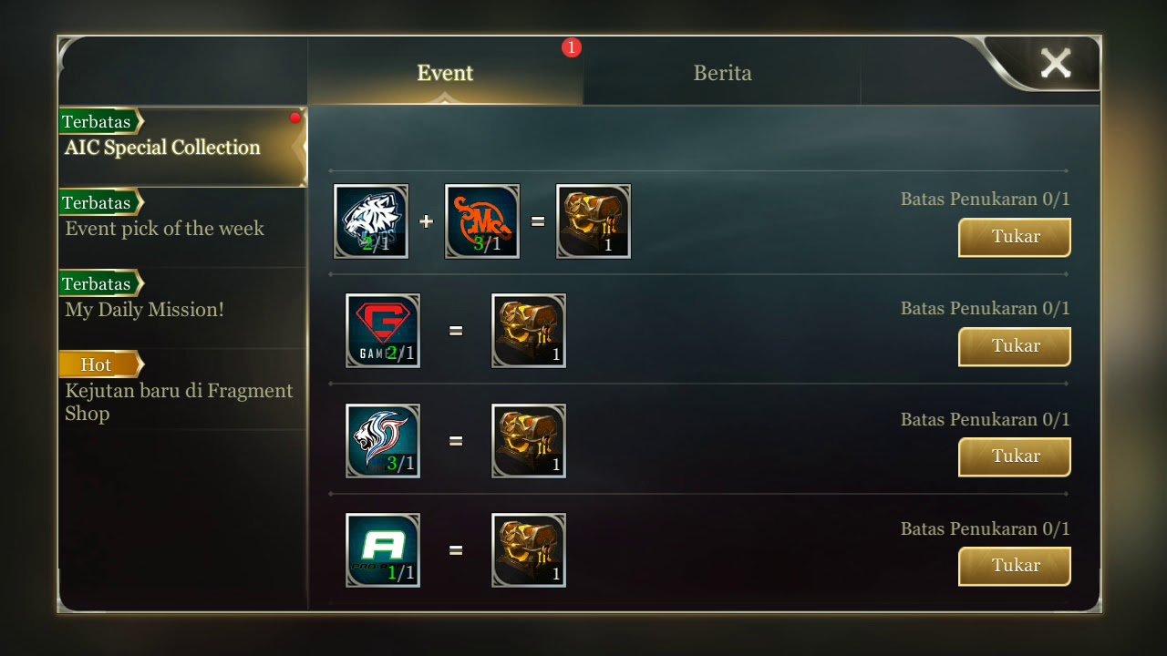 AOV Arena Of Valor - Unboxing Box Reward dari AIC - YouTube