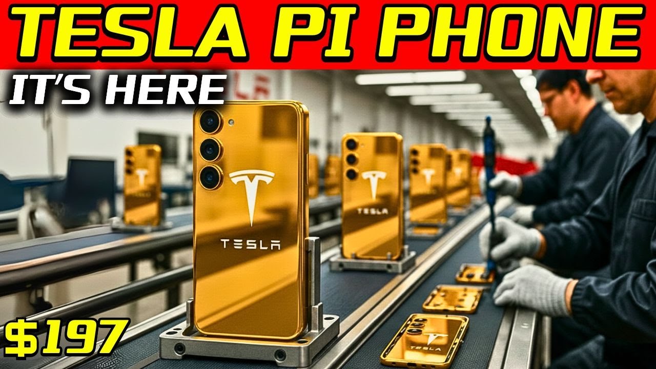 $197 Tesla Pi Phone Fold 2026 — 7" Crease-less 144Hz OLED, 24,000 mAh ...