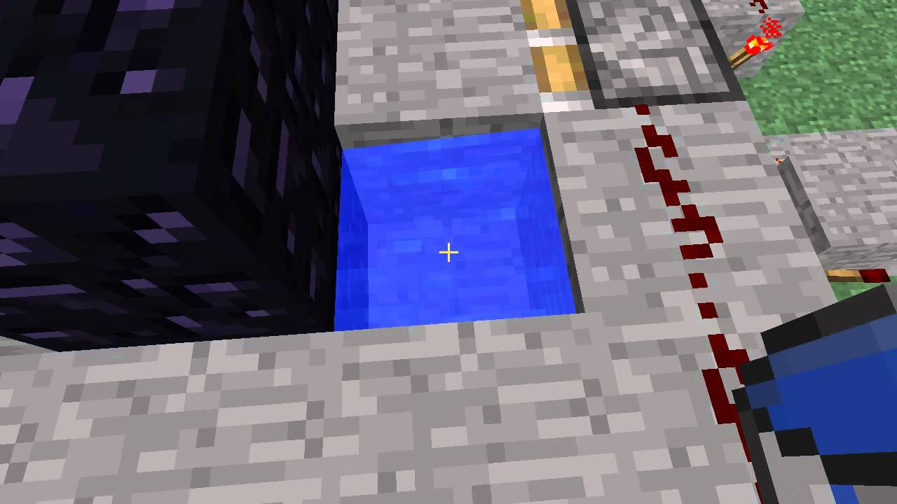 How to Make an Automatic Nether Portal with Redstone - YouTube