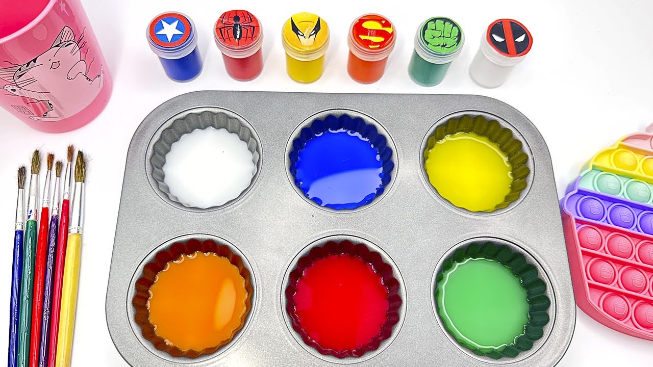 Satisfying Video l How to Make Lollipop Candy With Playdoh & Paintbrush ...
