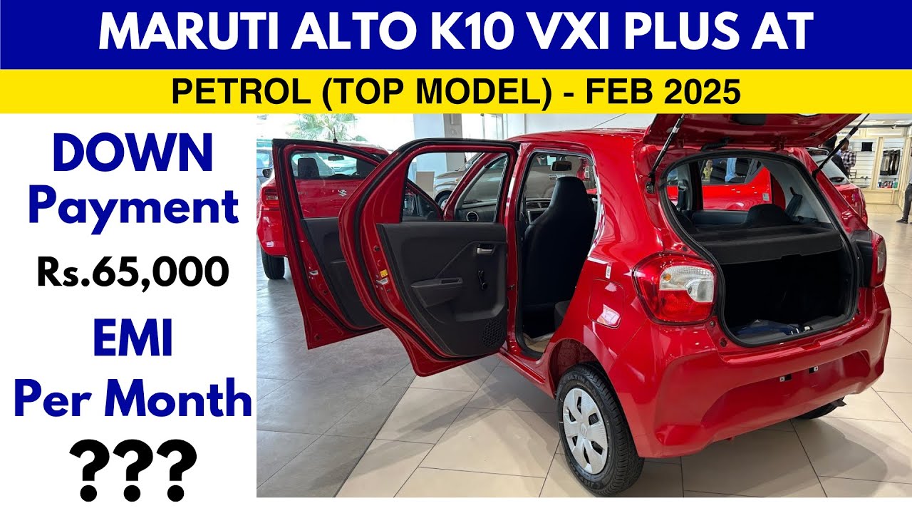 Maruti Alto K10 Top Model Alto K10 VXI Plus AT Petrol On Road Price ...