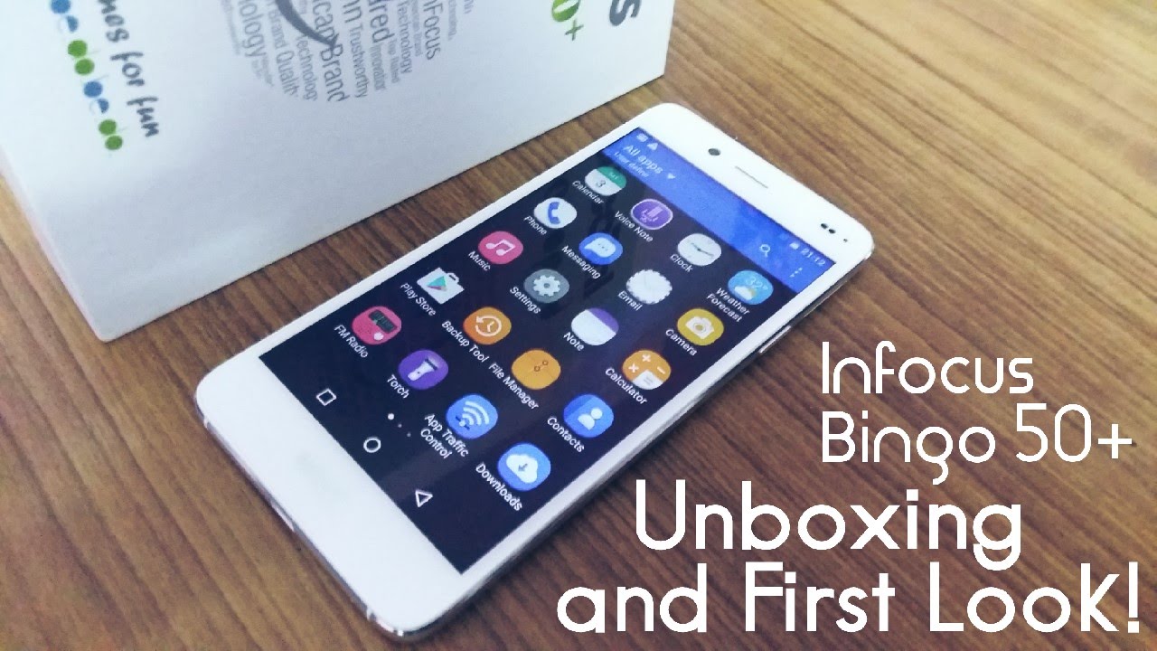 InFocus Bingo 50 PLUS Unboxing and First Impressions - YouTube