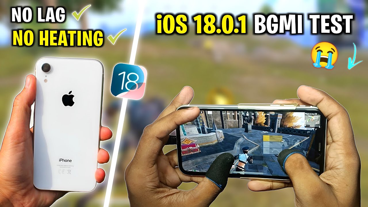 iPhone Xr Bgmi Test After iOS 18.0.1🔥/ iPhone Xr iOS 18.0.1 Update ...