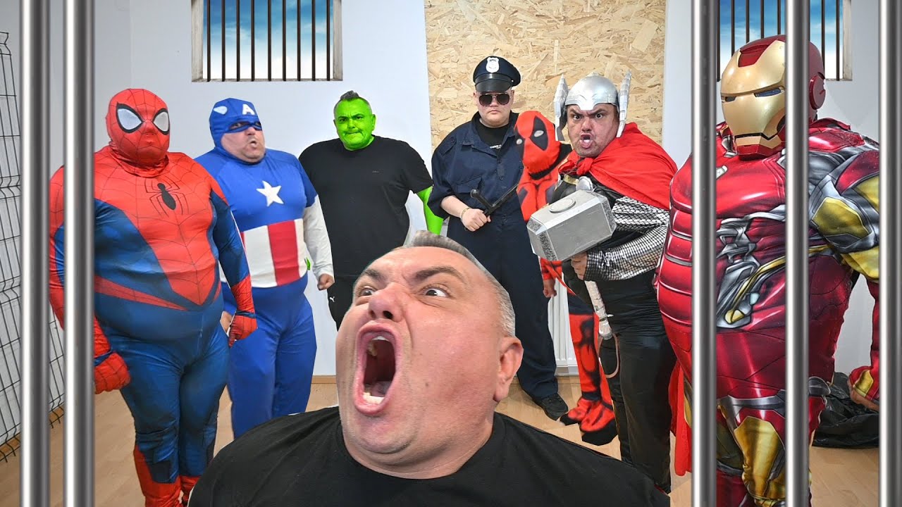 Superheroes Escape From Prison - YouTube