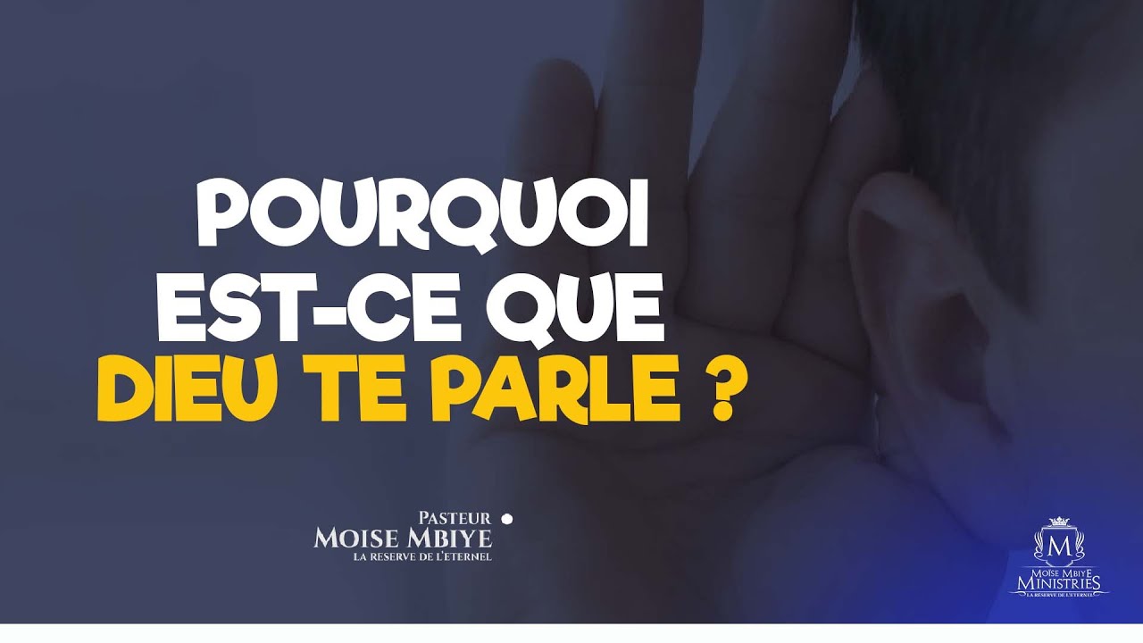 POURQUOI EST-CE QUE DIEU TE PARLE ? | Partie 1 - YouTube