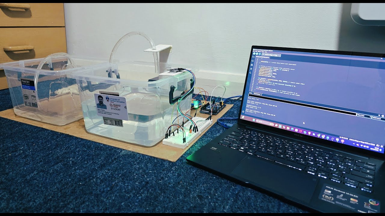 WORKING DEMONSTRATION OF AUTOMATIC WATER LEVEL CONTROL USING ARDUINO - YouTube