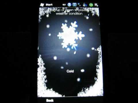HTC Sense User Interface - Animated Weather Rain Demo - T-Mobile Touch ...