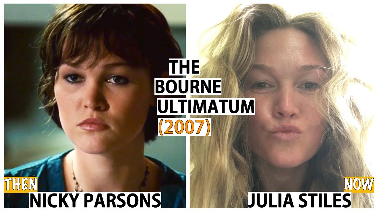 THE BOURNE ULTIMATUM 2007 CAST; THEN AND NOW; #MattDamon #JuliaStiles ...