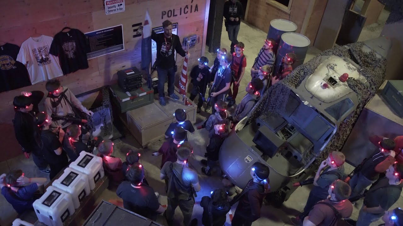 Battle House Laser Combat - YouTube