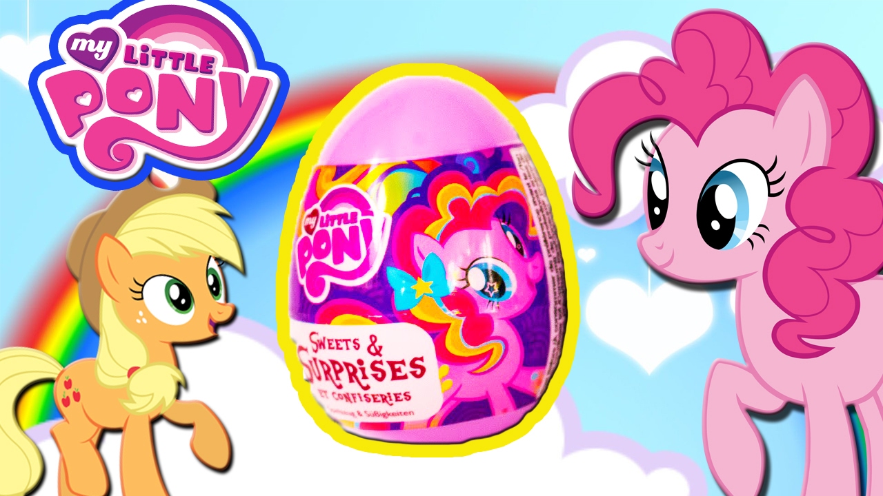 MY LITTLE PONY - Surprise Eggs - Fluttershy, Pinkie Pie, Applejack ...