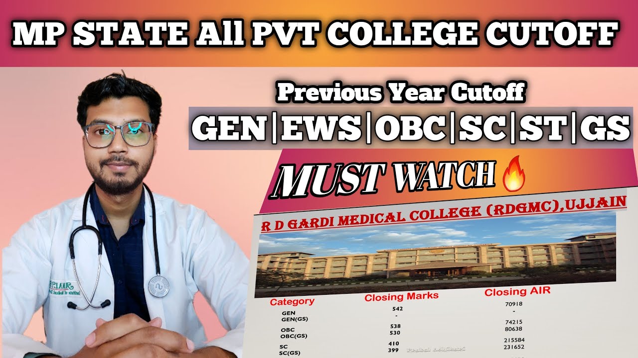 MP STATE ALL PRIVATE COLLEGE CUTOFF | MP NEET-UG 2024 Counselling | MP ...