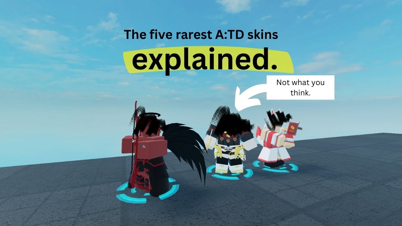The 5 Rarest A:TD Skins - Explained - YouTube