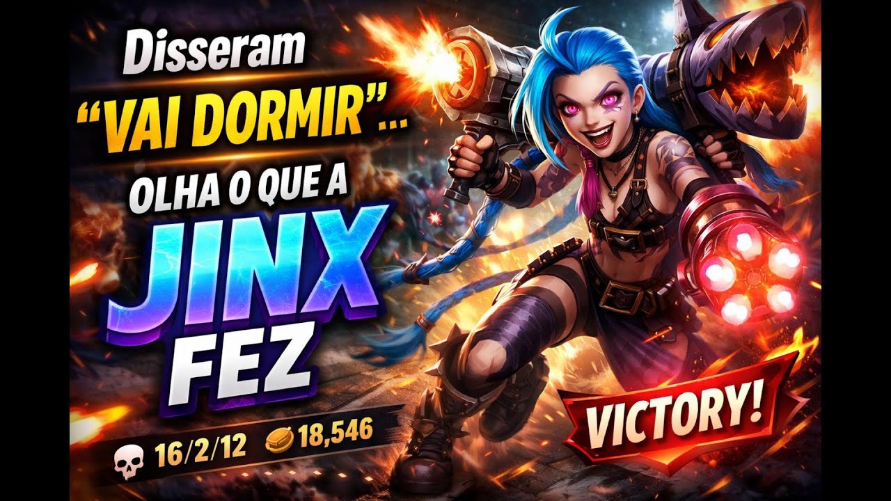 Disseram ‘vai dormir’… olha o que a Jinx fez - YouTube