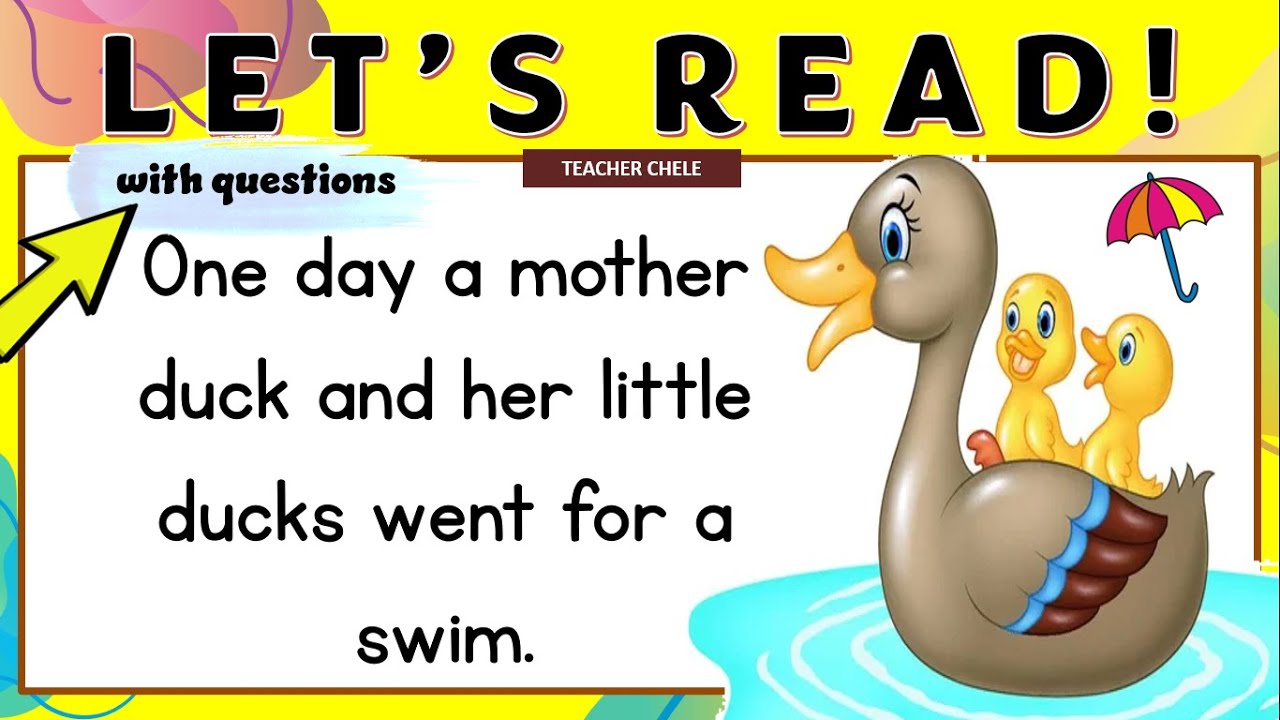 READING COMPREHENSION FOR GRADE 1, 2 & 3 | PRACTICE READING THROUGH ...