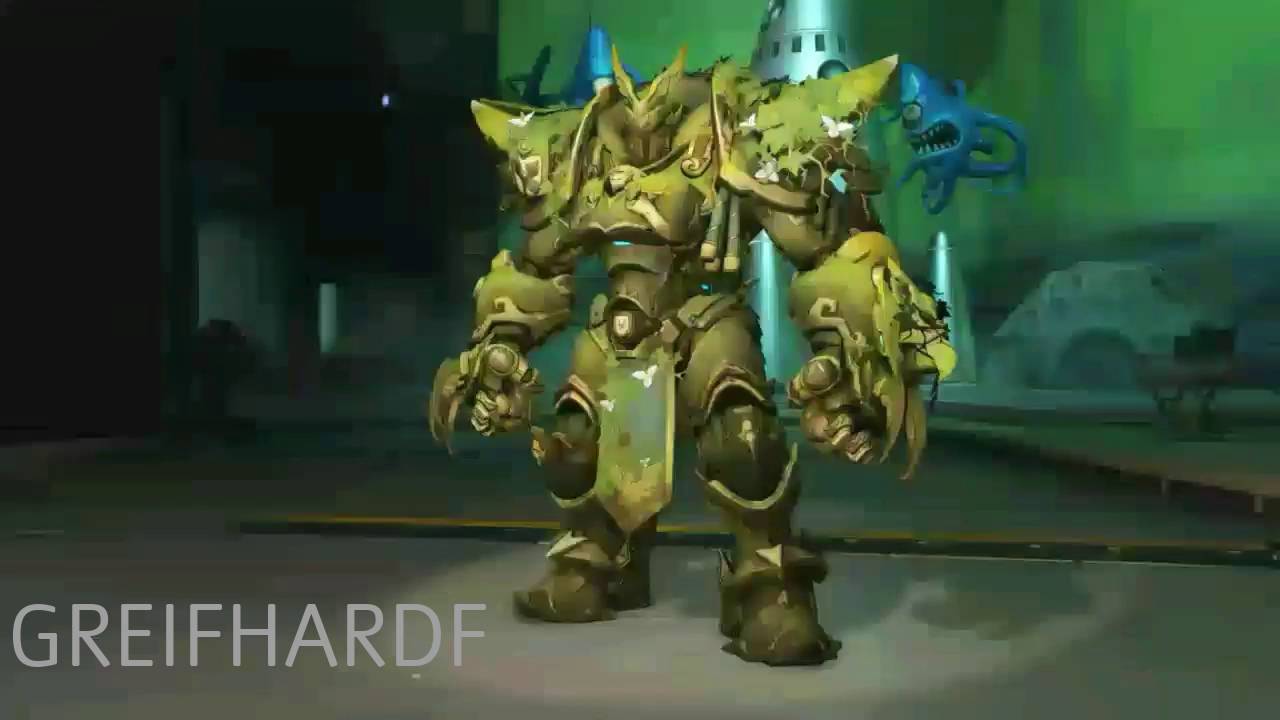 OVERWATCH Reinhardt skin: Balderich and Greifhardt skins - YouTube