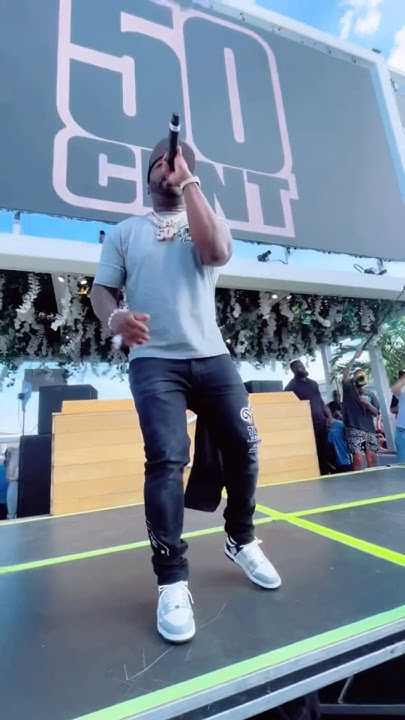 #50cent perfoming P.I.M.P and the crowd goes #wild #gunit #newyork #rap #hiphop #shortsmusic # ...