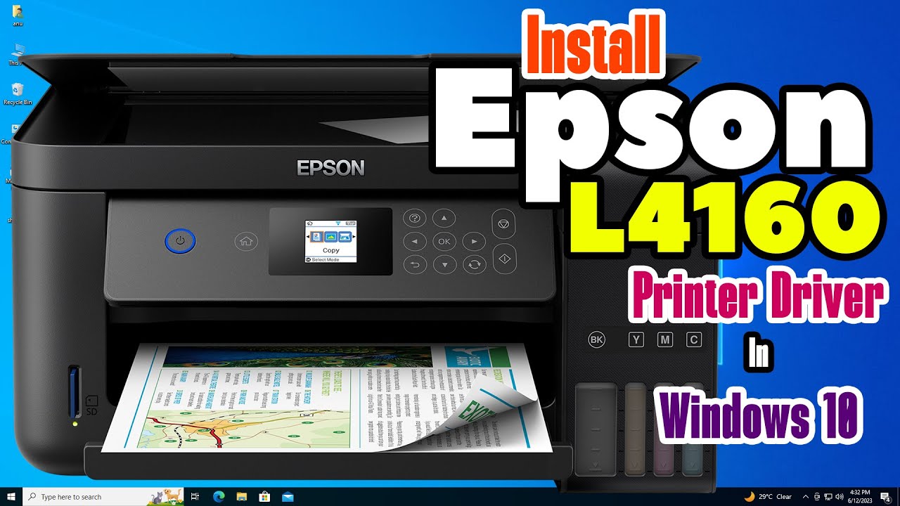 How to Download And Install Epson L4160 Printer Driver in Windows 10 PC ...
