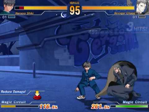 Melty Blood Act Cadenza - Shiki Nanaya vs. Nrvnqsr Chaos(aka Nero Chaos)