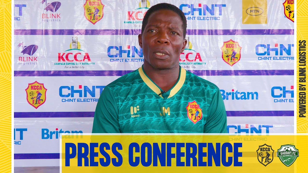 PRESS CONFERENCE | Jackson Mayanja speaks ahead of Gaddafi FC. - YouTube