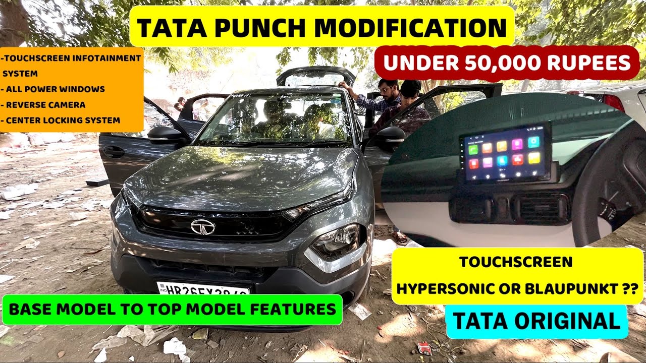 TATA PUNCH MODIFICATION BASE MODEL🔥BASE TO TOP MODEL FEATURES # ...
