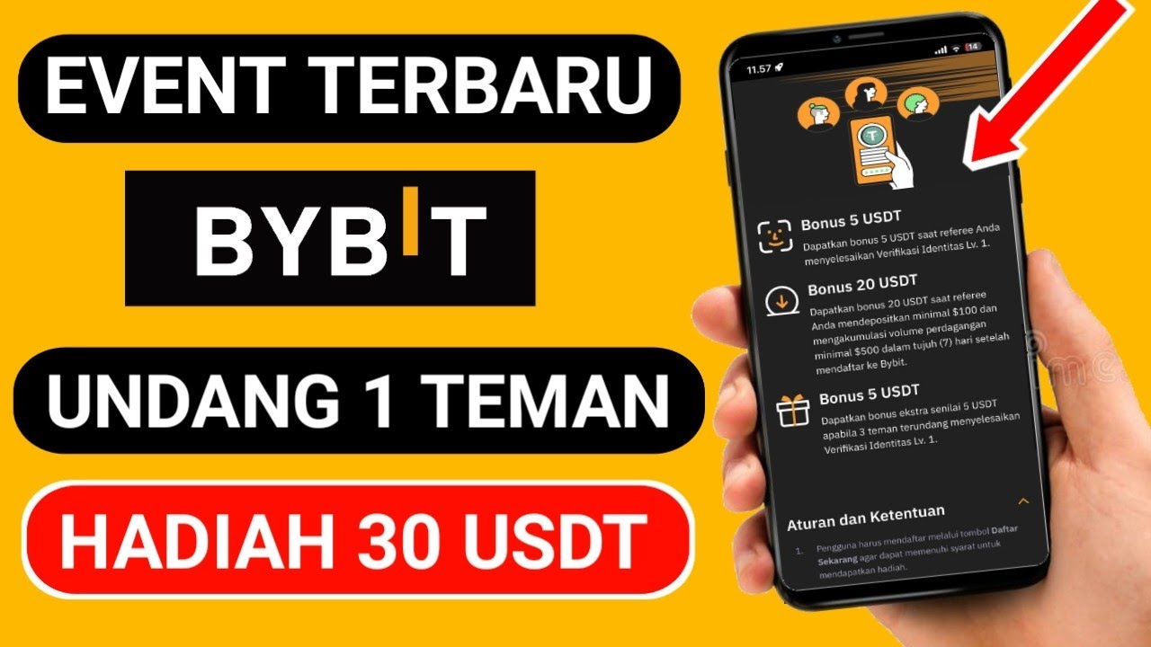 $30 USDT Event BYBIT terbaru undang teman || Event BYBIT pengguna baru ...