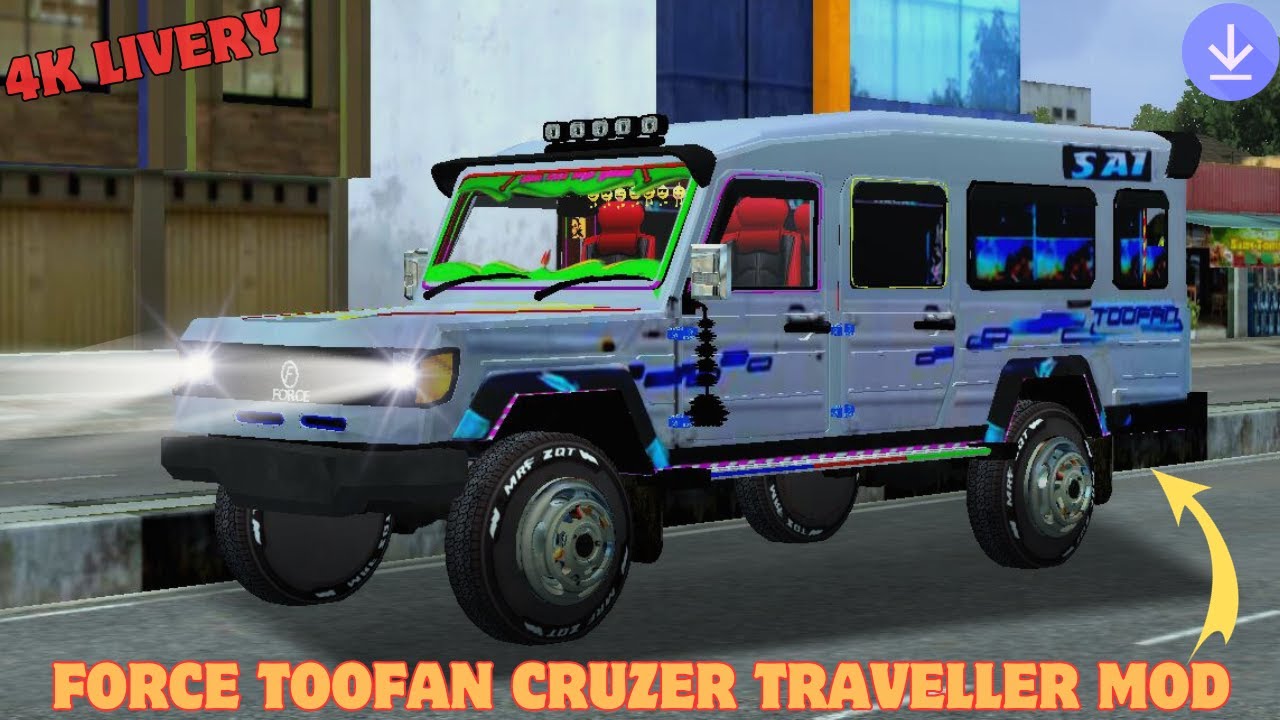 Cruzer Force Toofan Traveller Bussid Mod Download | Bus Simulator ...