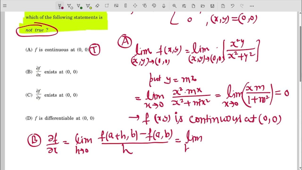 #Continuous _Differentiable_two_variable_functions_MH_SET_2017 - YouTube