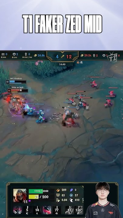 T1 FAKER ZED MID - YouTube