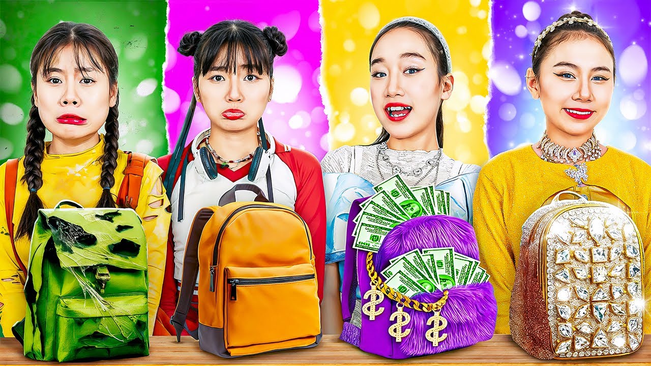 Pauvre Vs Riche Vs Super Riche Vs Élève Normal À L'école! - YouTube