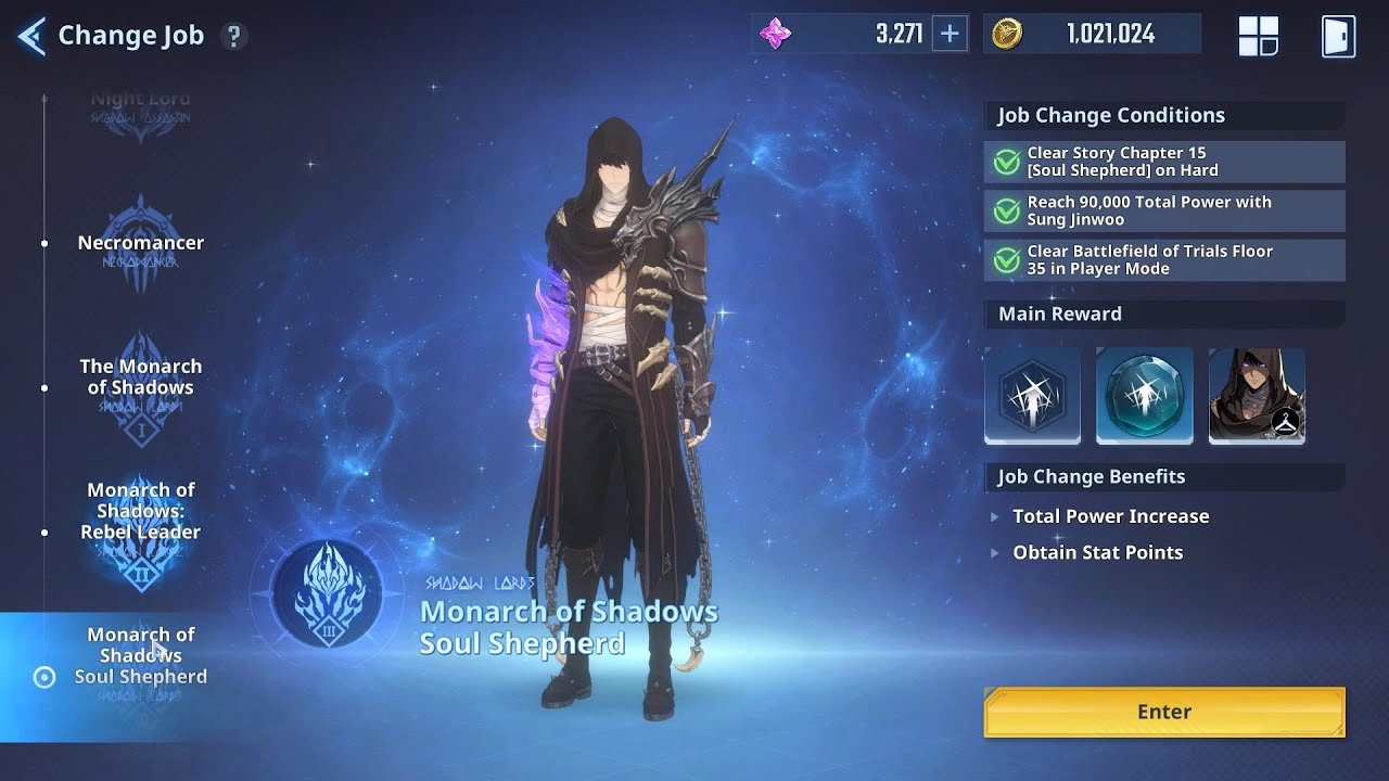 Monarch of Shadows: Soul Shepherd Change Job【Solo Leveling Arise】 - YouTube