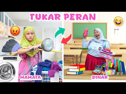 DINAR DAN MAMATA TUKAR PERAN JADI ANAK DAN IBU, ENDINGNYA NGAKAK BANGET🤣🤣 #viral #trending