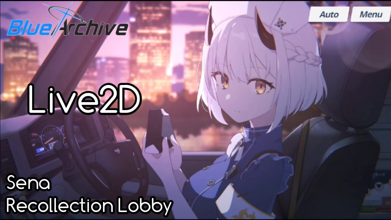 Sena Recollection Lobby (Live2D) | Blue Archive (EN) - YouTube