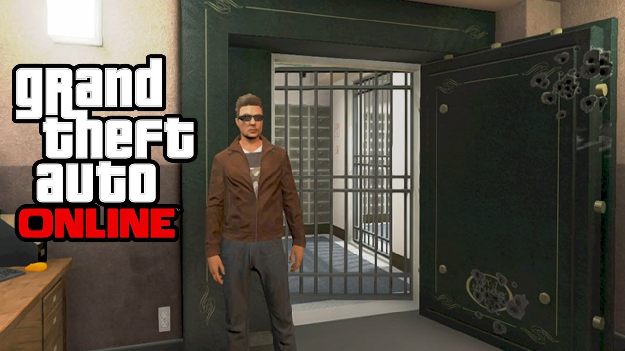 GTA 5 Online - How To Get Inside The Blaine County Bank & Bank Vault ...