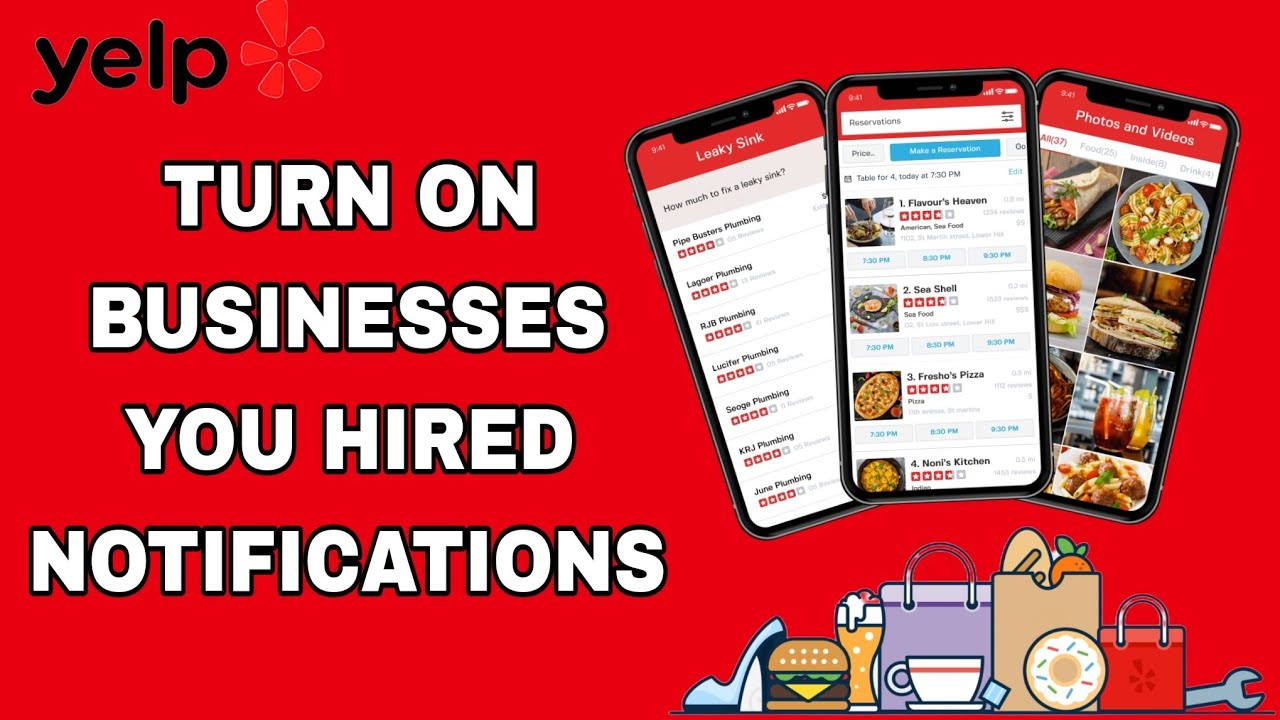 How To Turn On Businesses You Hired Notifications On Yelp App - YouTube