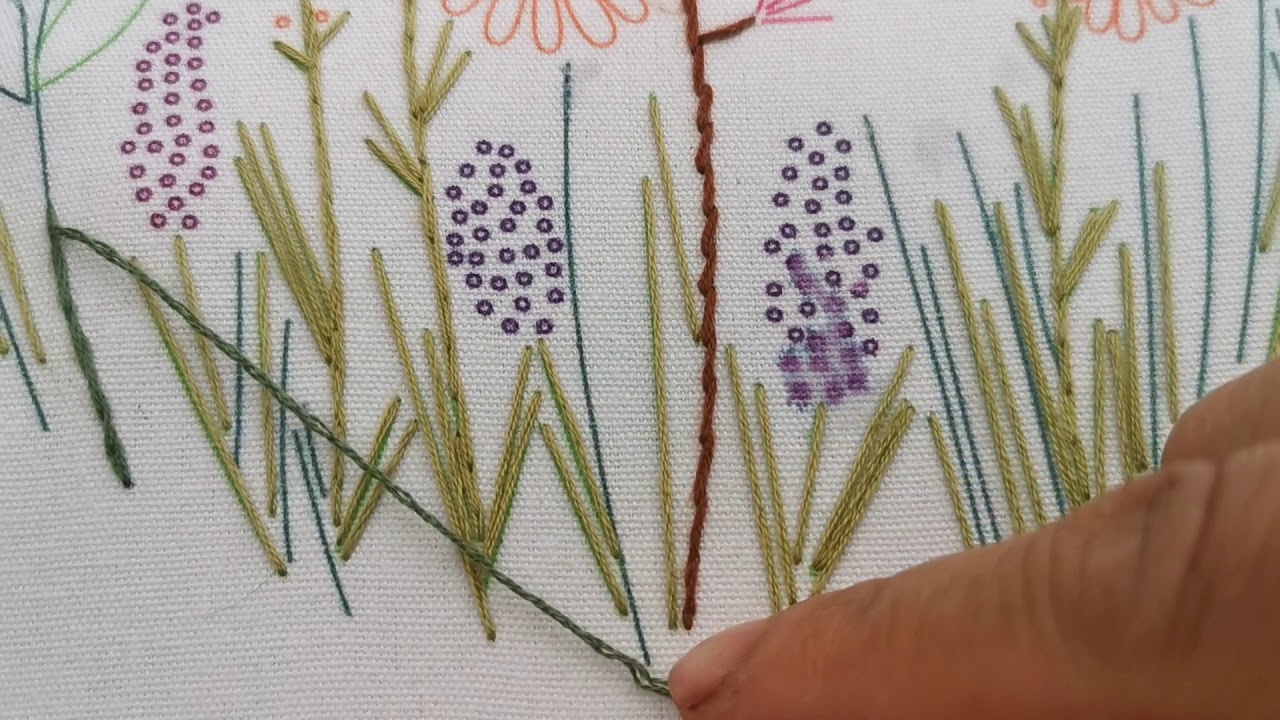 How to do a outline stich - YouTube