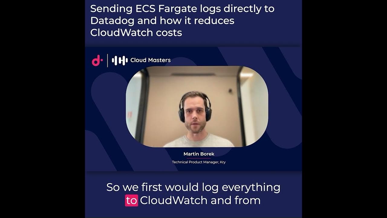 How sending ECS Fargate logs directly to Datadog reduces CloudWatch costs - YouTube