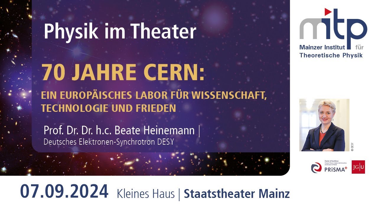 PHYSIK IM THEATER: 70 Jahre CERN: ein europäisches Labor für Wissenschaft, Technologie und ...