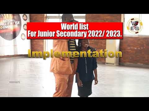 NATIONAL SPELL IT (JS 1-3 ) 2ND/FINAL STAGES WORDLIST 2022/2023 SEASON ...