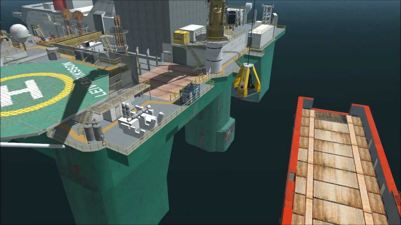 Vortex - Offshore knuckle boom crane using a frog personnel lift basket ...