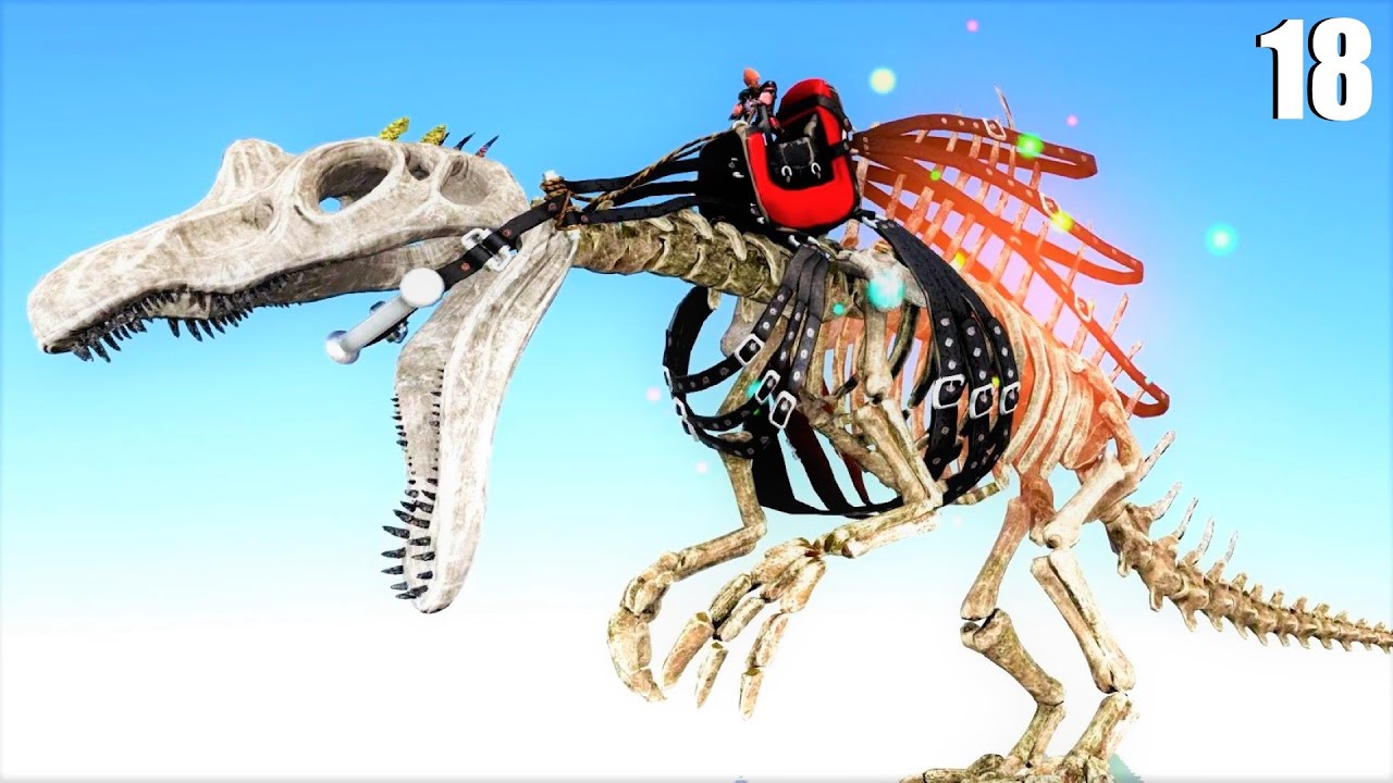 HALLOWEEN SHINY SKELETAL ALPHA SPINO! | EXTINCTION CORE | ARK SURVIVAL ...