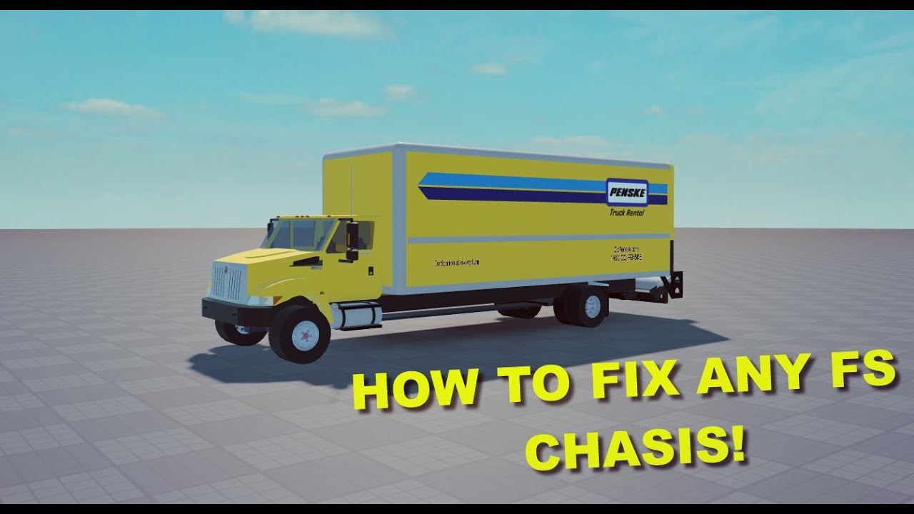 Roblox Studio Tutorial How To Fix Any Fs Chassis YouTube