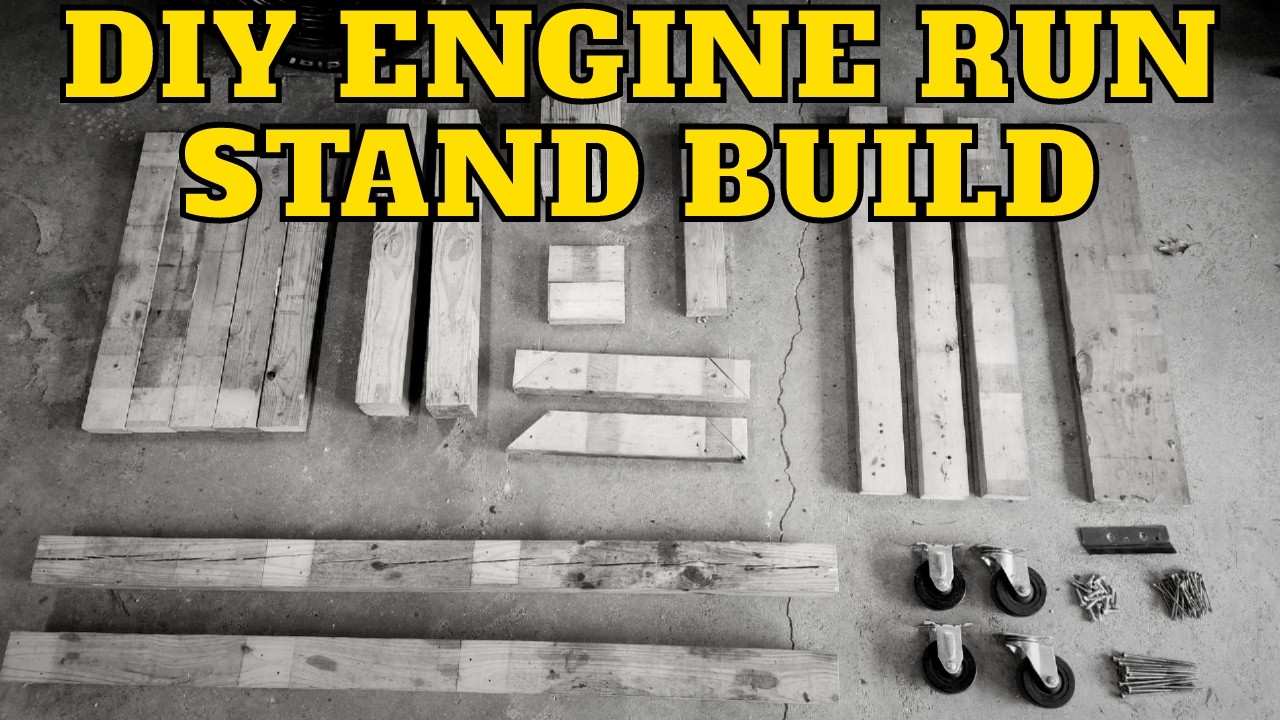 How To Make A DIY Engine Run Stand For a Small Block Mopar - YouTube